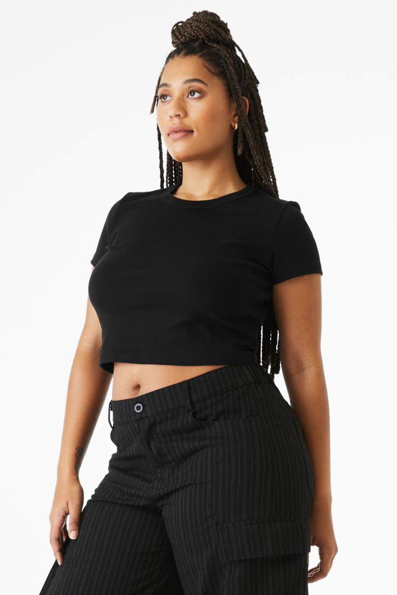 BELLA+CANVAS Women's Micro Rib Baby Tee | McCrearys-Tees-