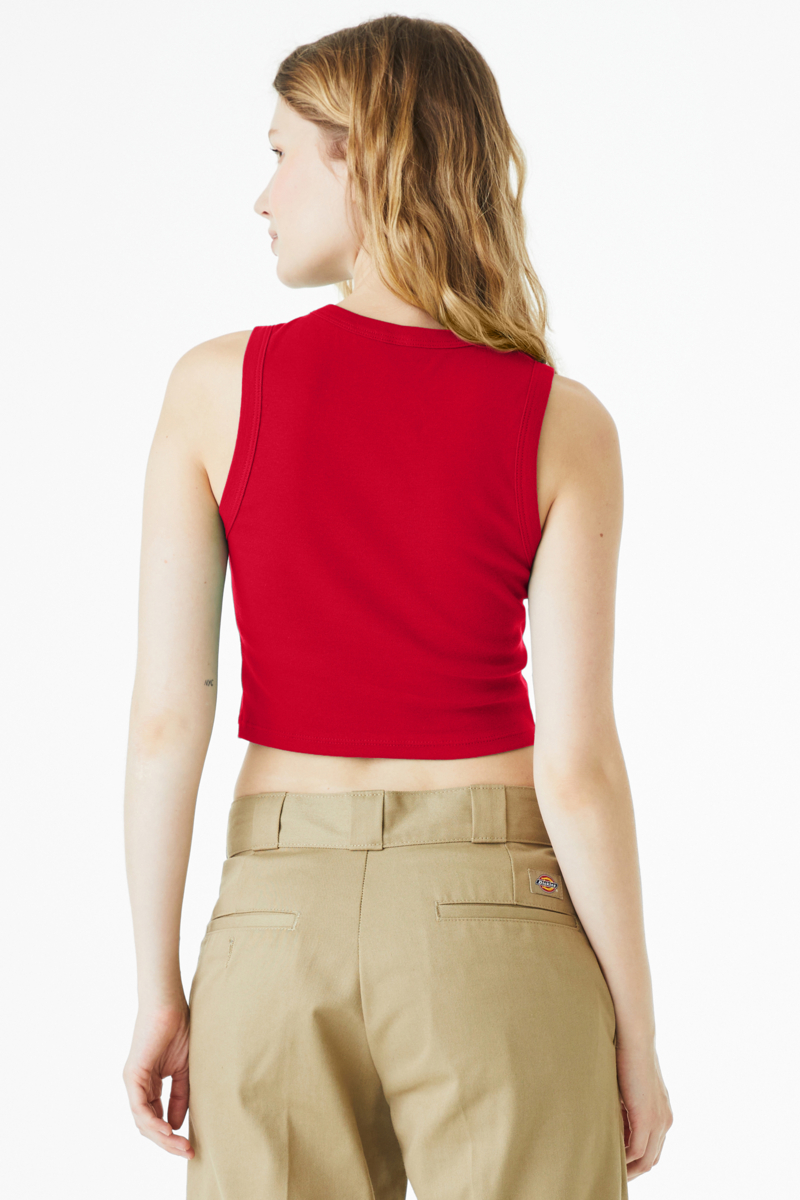 BELLA+CANVAS Women's Micro Rib Muscle Crop Tank | McCrearys-Tees-