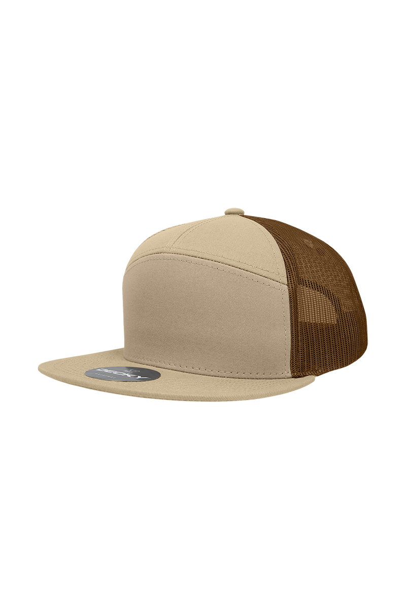 Decky 7 Panel Flat Bill Trucker | McCrearys-Tees-