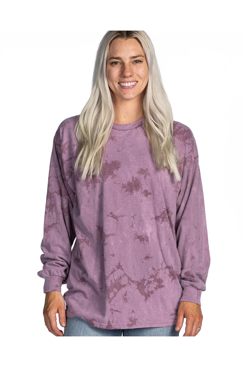 Dyenomite Crush Garment Dye Long Sleeve Tee | McCrearys-Tees-