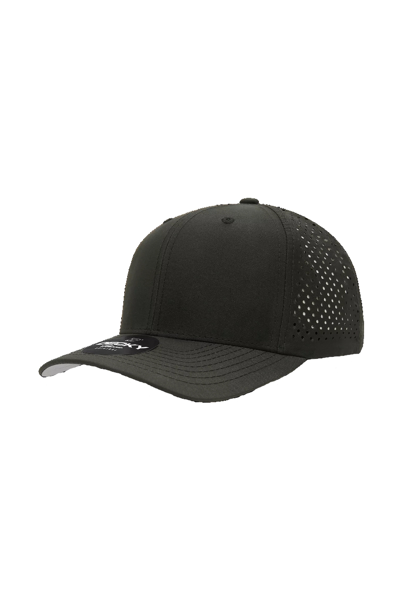 Decky 6 Panel Mid Profile Structured Perforated Performance Hat ...