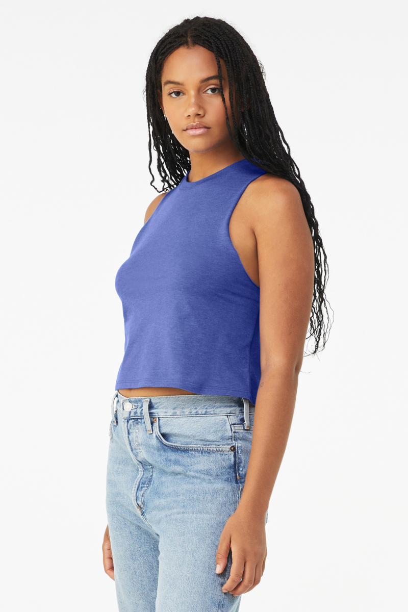 BELLA+CANVAS Women's Racerback Cropped Tank | McCrearys-Tees-