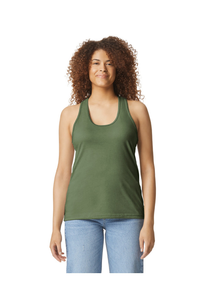 64220LCVC / 67200LGL Gildan Softstyle CVC Women's Racerback Tank Top ...