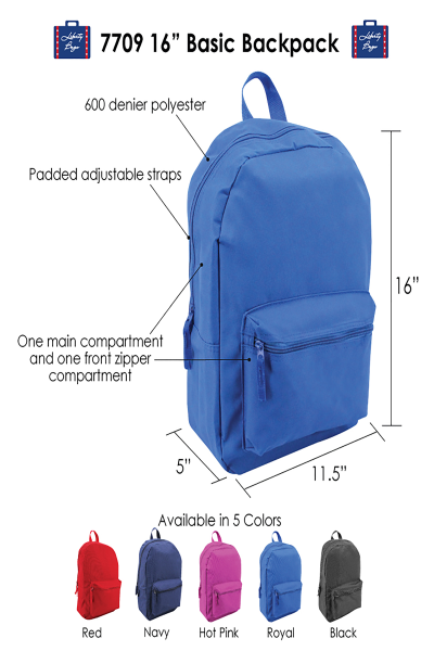 Liberty Bags 16" Basic Backpack | McCrearys-Tees-