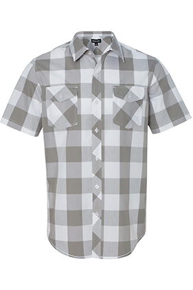 Burnside® Buffalo Plaid Woven Short Sleeve Shirt | McCrearys-Tees-